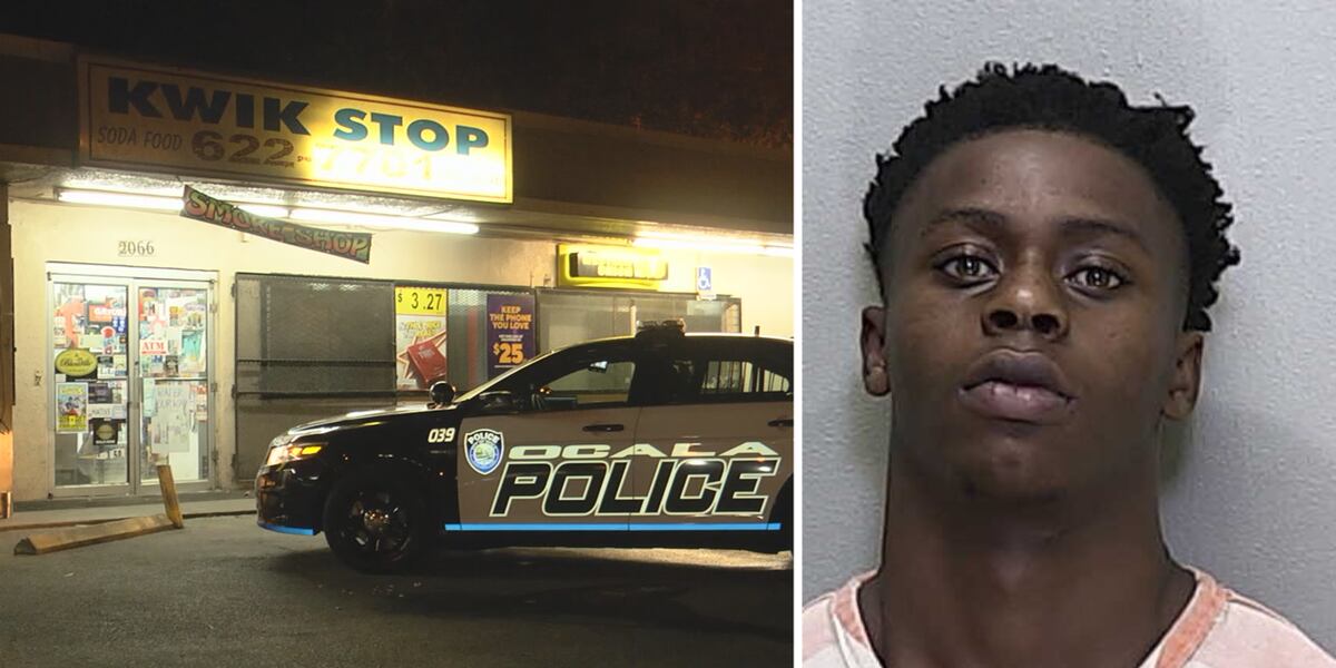 Ocala Police officers arrest suspected gunman in gas station shooting Ocala Police officers arrest suspected gunman in gas station shooting