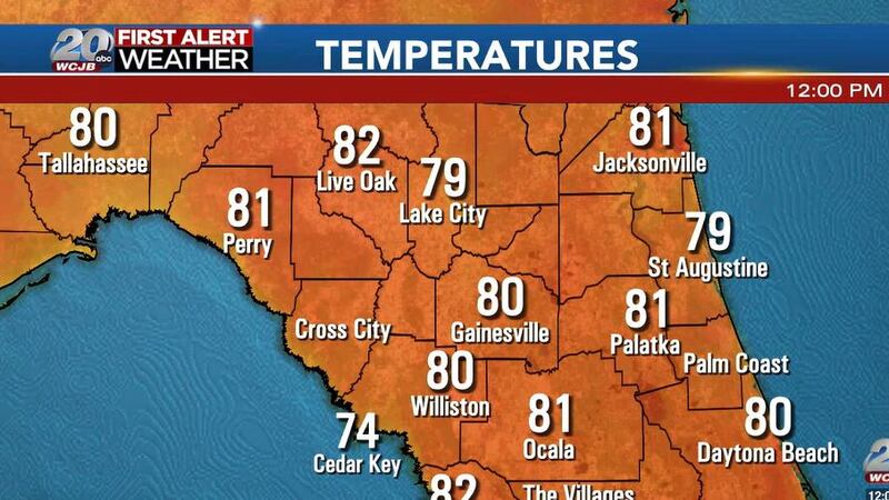 WCJB First Alert Weather Forecast | Noon Tuesday WCJB First Alert Weather Forecast | Noon Tuesday