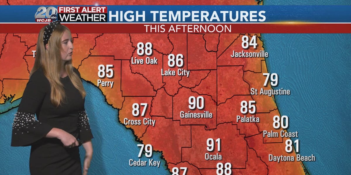 WCJB First Alert Weather Forecast | 5 a.m. Friday WCJB First Alert Weather Forecast | 5 a.m. Friday