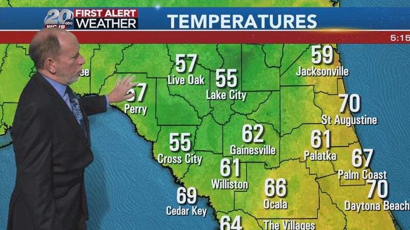 WCJB First Alert Weather Forecast | 5 a.m. Wednesday WCJB First Alert Weather Forecast | 5 a.m. Wednesday